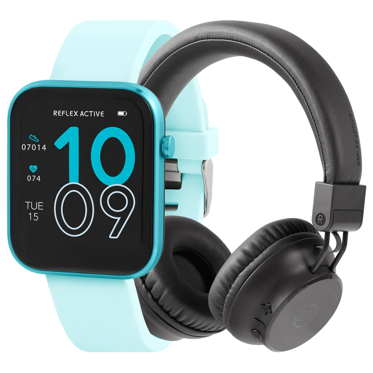 Reflex Active Series 12 Bright Blue Strap Smart Watch and REF-PLAY-BLK